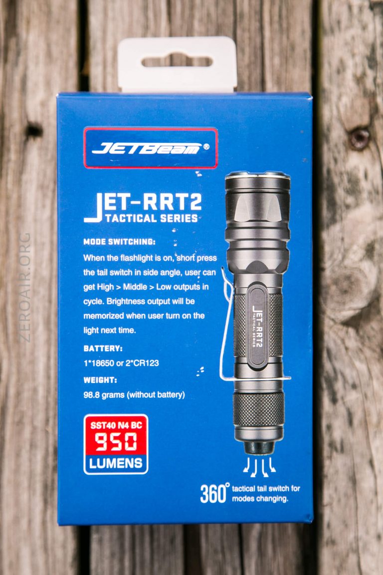 JETBeam RRT2 Tactical Flashlight Review - ZeroAir Reviews