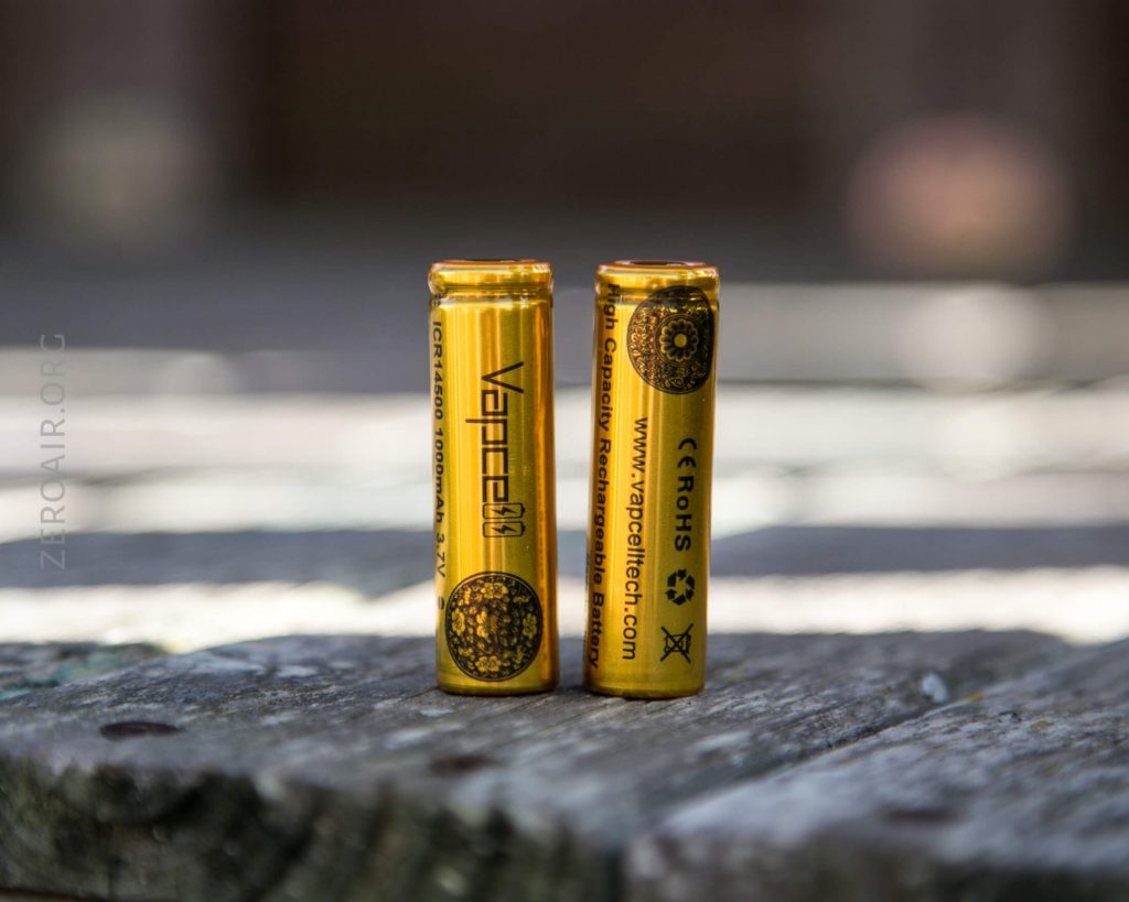 Vapcell 14500 Flat Top Cell Review - ZeroAir Reviews