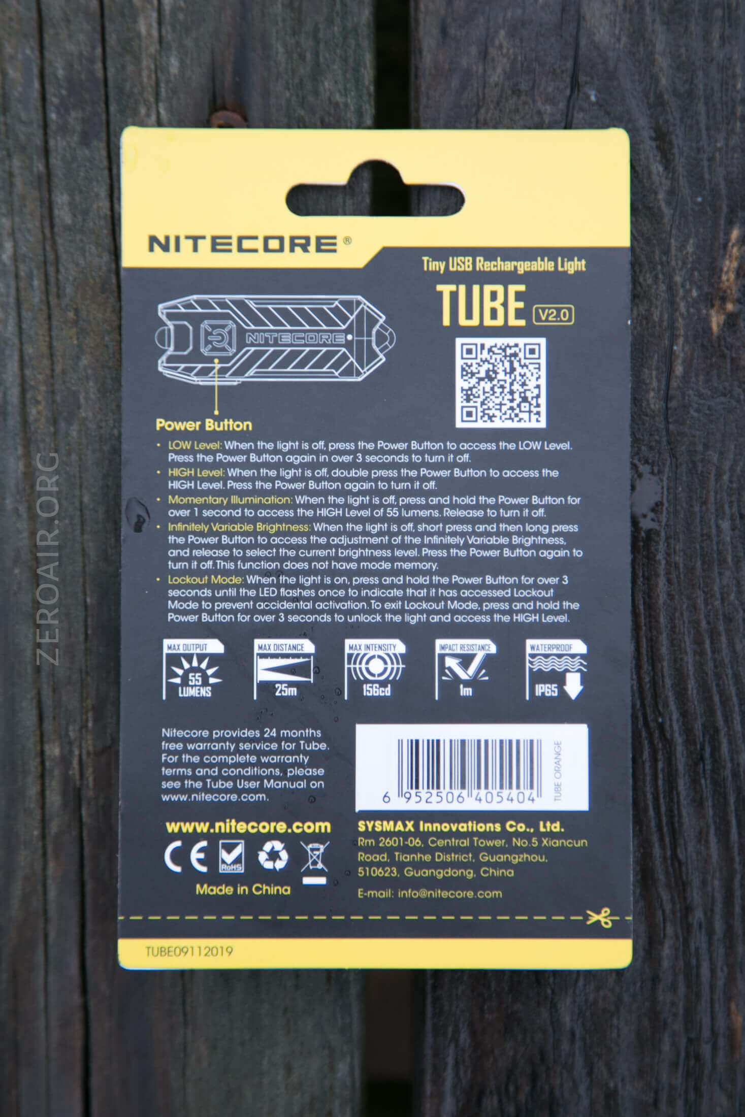 Nitecore TUBE 2.0 Keychain Flashlight Review - ZeroAir Reviews