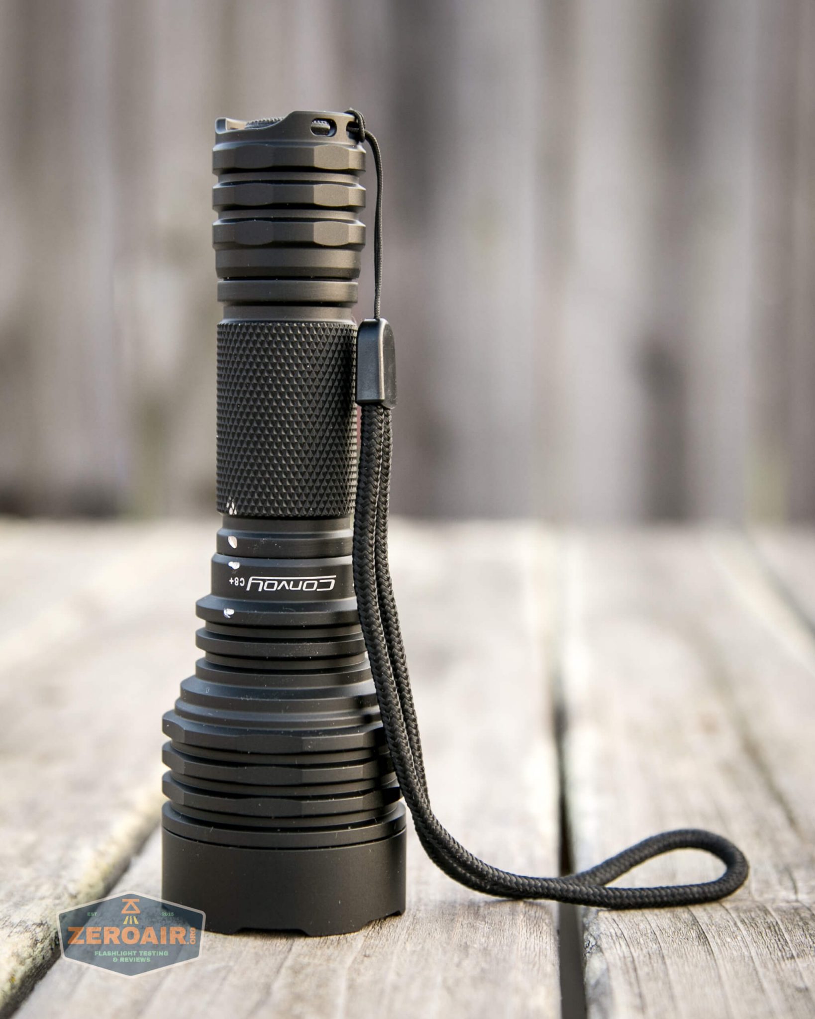 Convoy C8+ 18650 Powered Thrower with Biscotti Flashlight Review ...