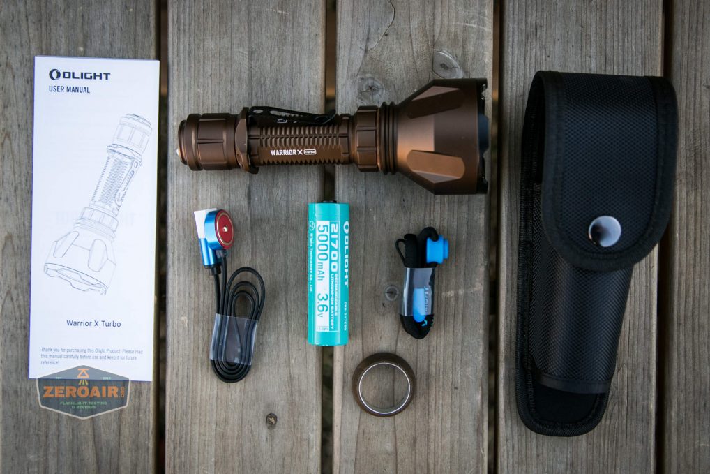 Olight Warrior X Turbo Desert Tan Flashlight Review - ZeroAir Reviews