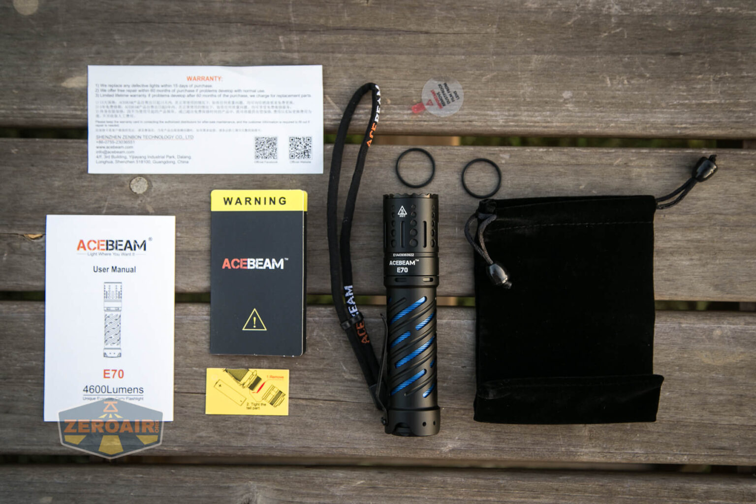 Acebeam E70-AL Flashlight Review - ZeroAir Reviews
