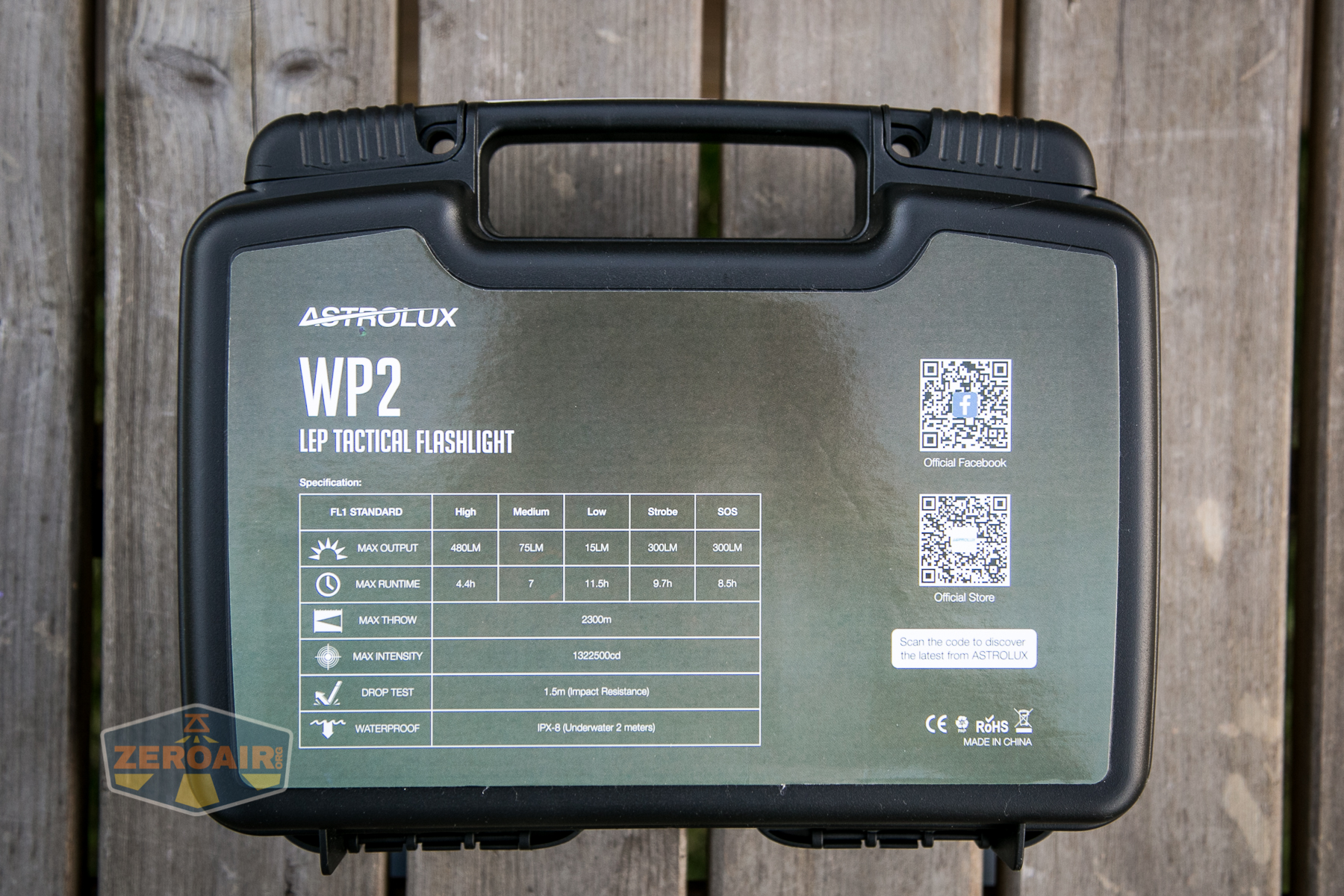 Astrolux WP2 LEP Flashlight Review - ZeroAir Reviews