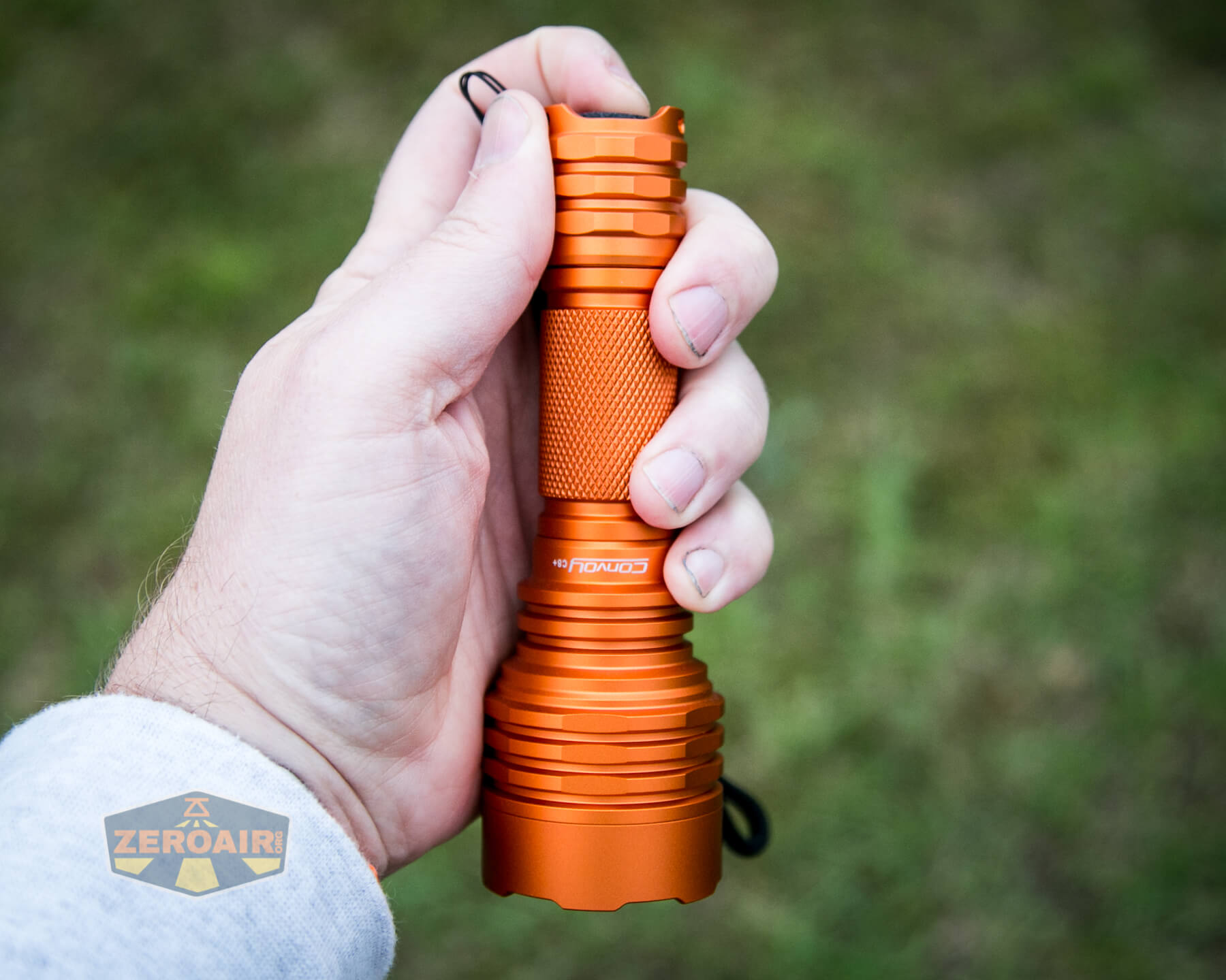 Convoy C8+ Orange Flashlight Review - ZeroAir Reviews