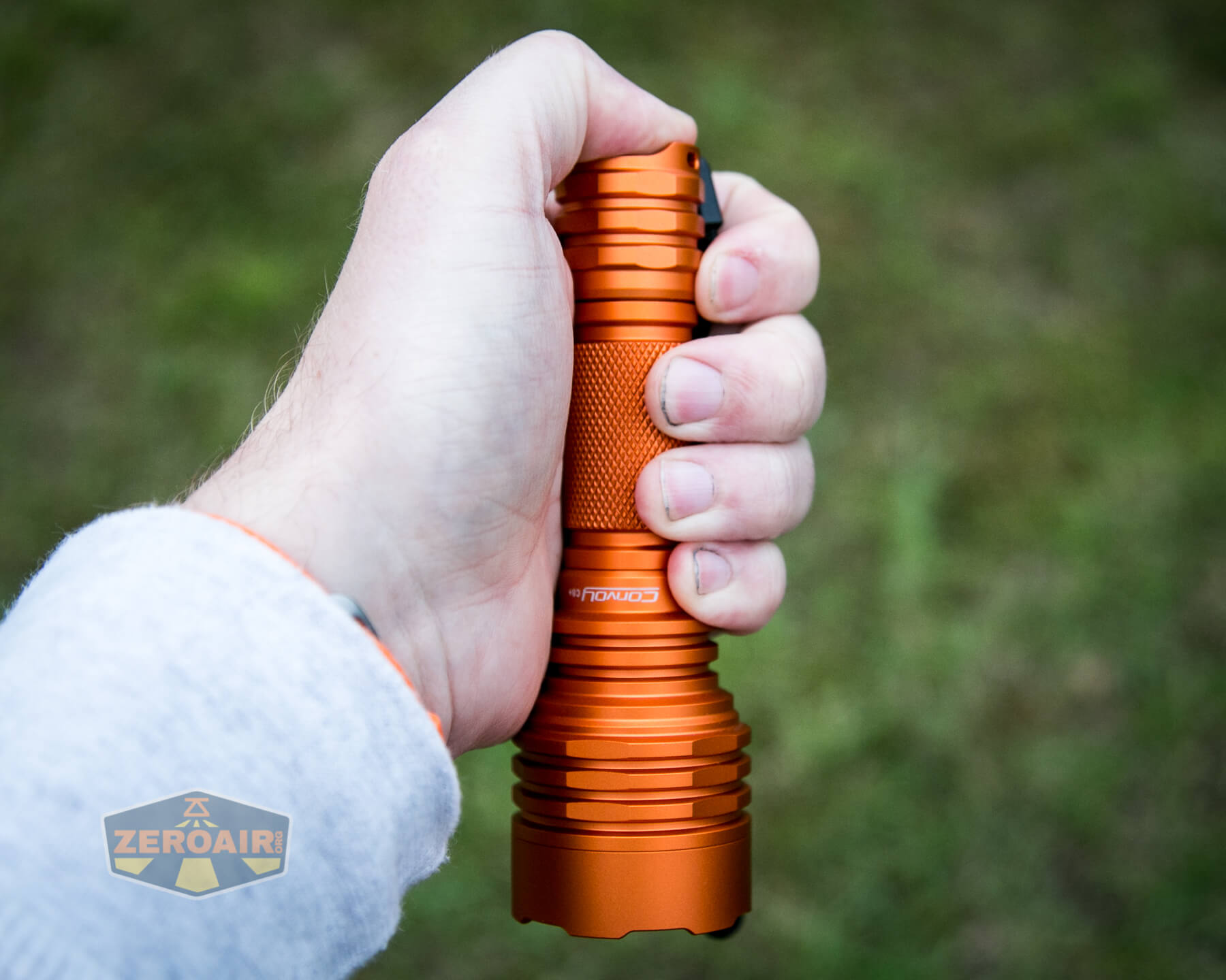 Convoy C8+ Orange Flashlight Review - ZeroAir Reviews