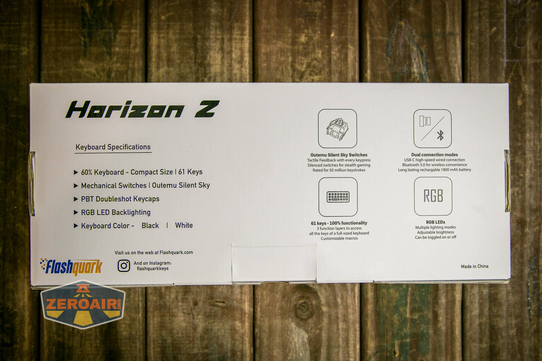 FlashQuark Horizon Z Mechanical Keyboard Review - ZeroAir Reviews