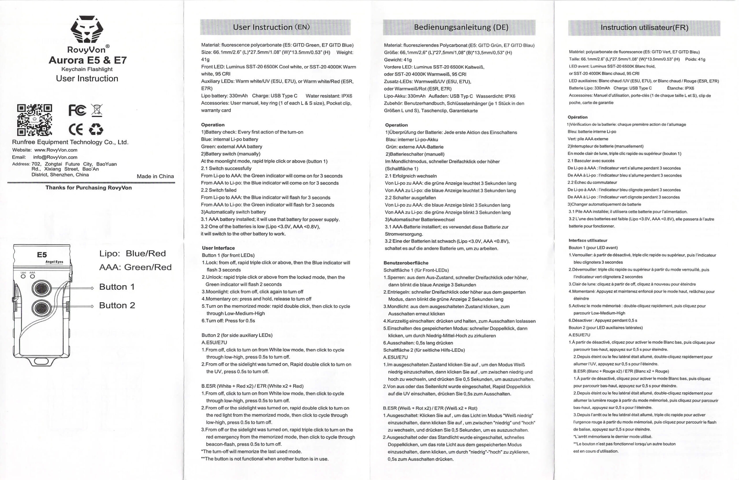 RovyVon Angel Eyes E7 Keychain Flashlight Review - ZeroAir Reviews