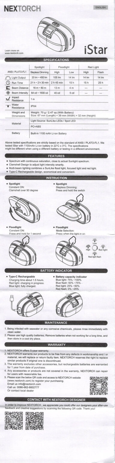 Nextorch iStar Headlamp Review - ZeroAir Reviews