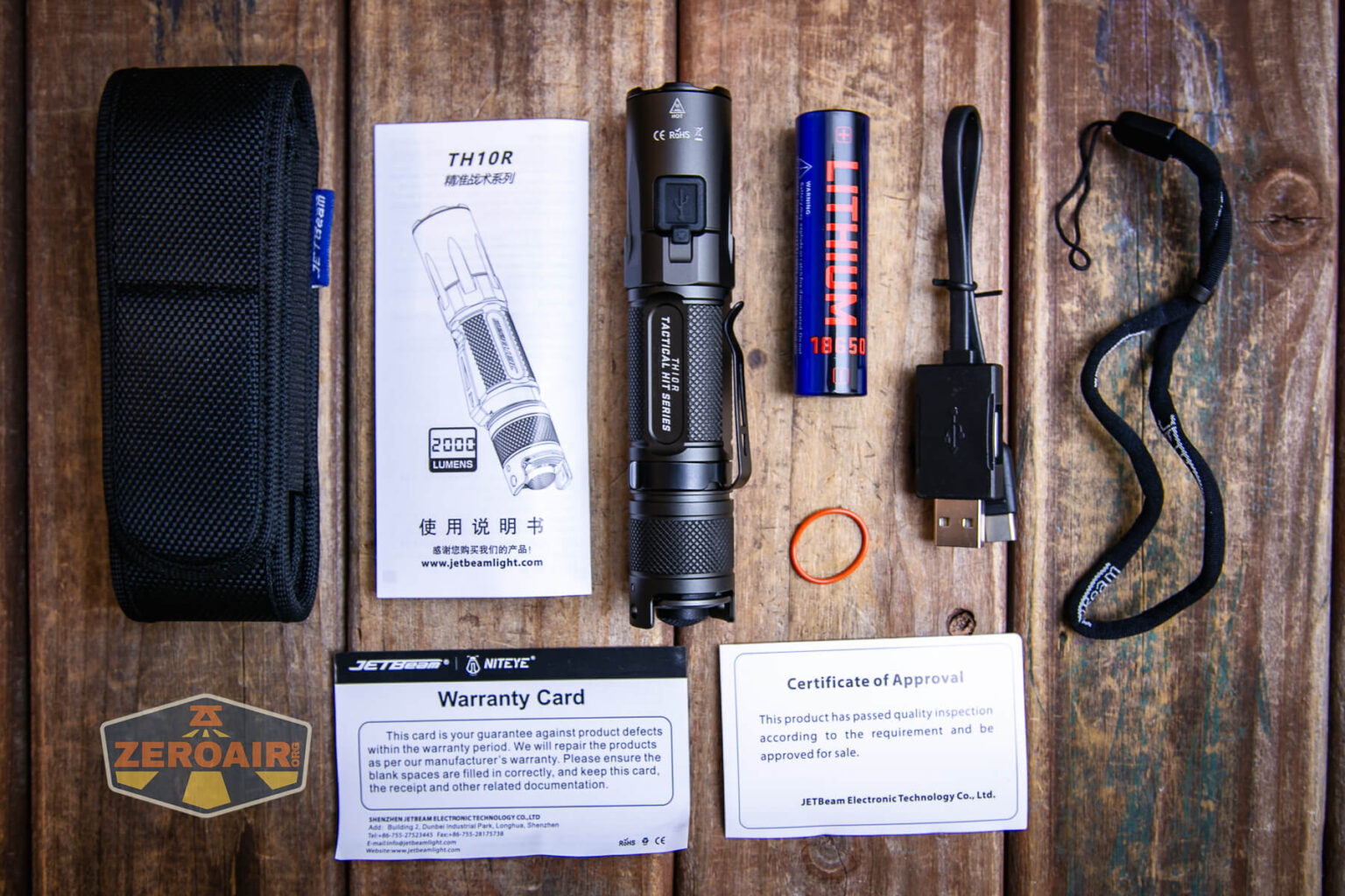 JETBeam TH10R Tactical Flashlight Review - ZeroAir Reviews