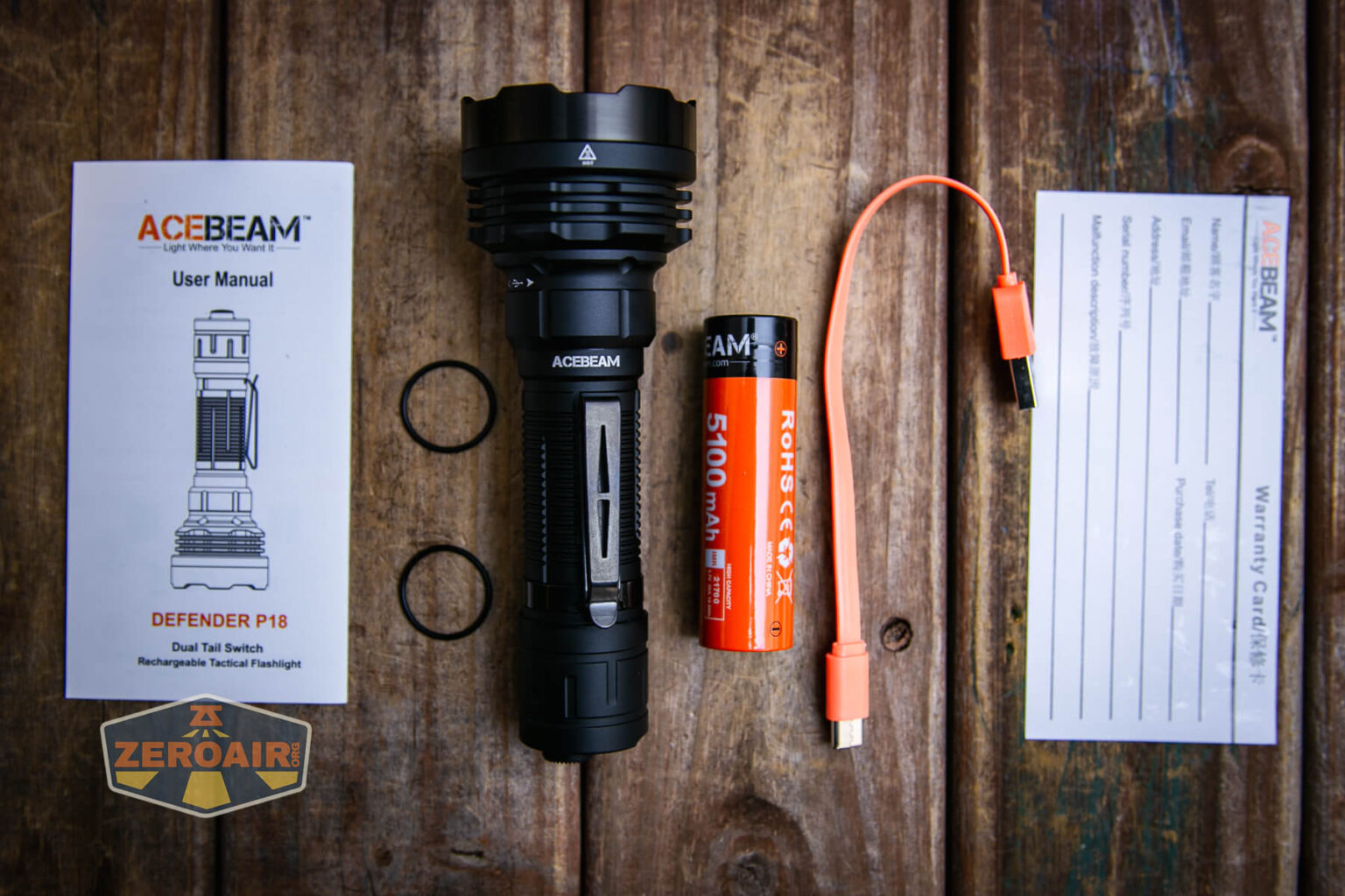 Acebeam Defender P18 Tactical Flashlight Review - ZeroAir Reviews
