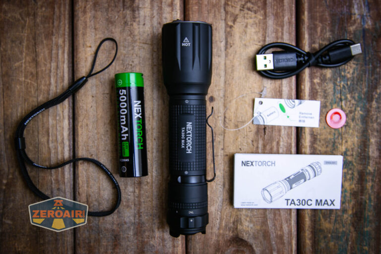 Nextorch TA30C Max Tactical Flashlight Review - ZeroAir Reviews