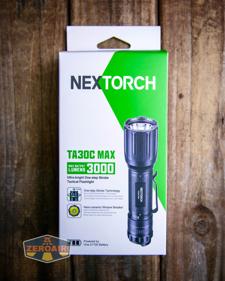 Nextorch TA30C Max Tactical Flashlight Review - ZeroAir Reviews