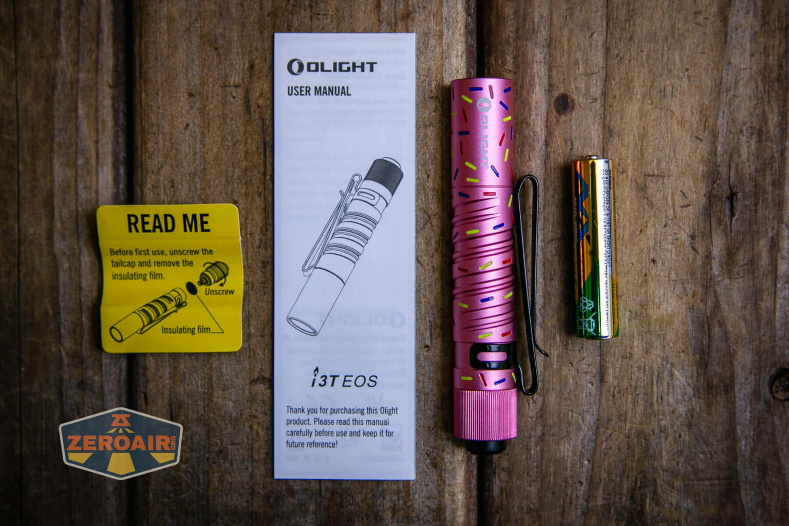 Olight i3T EOS Dessert Warrior Flashlight Review - ZeroAir Reviews