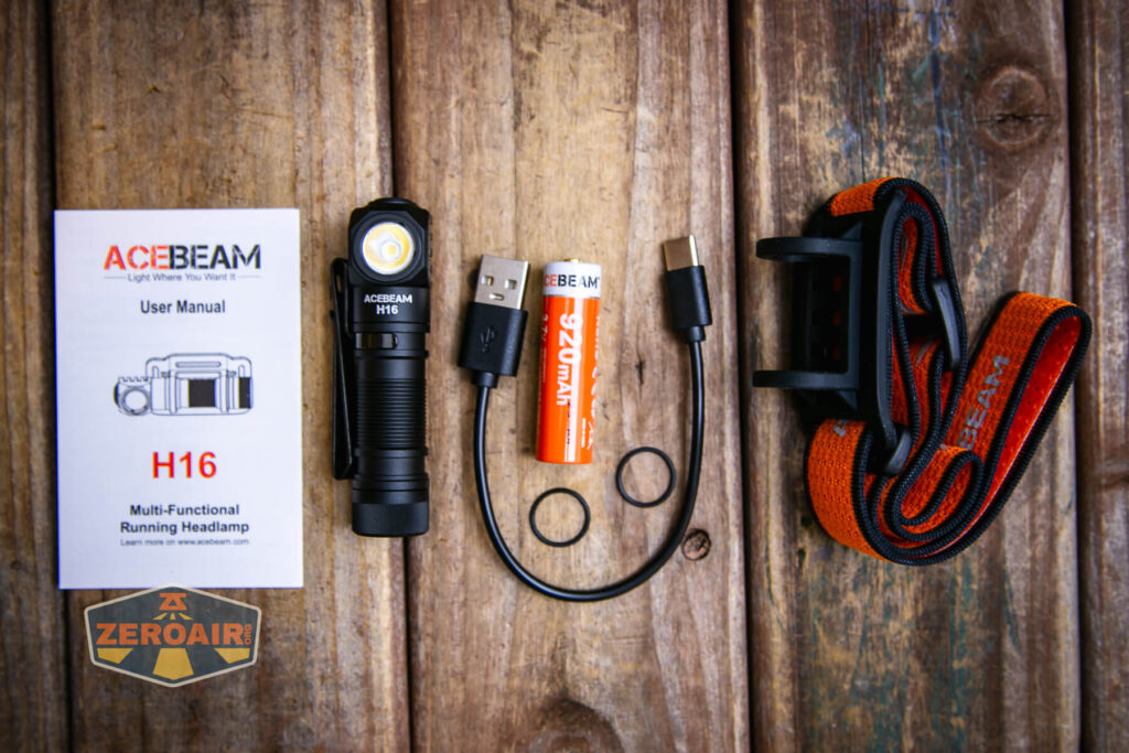 Headlamp Rechargeable ACEBEAM H16 1000 High Lumens Rechargeable Led ...