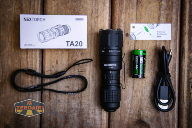 Nextorch TA20 Portable Tactical Flashlight Review - ZeroAir Reviews
