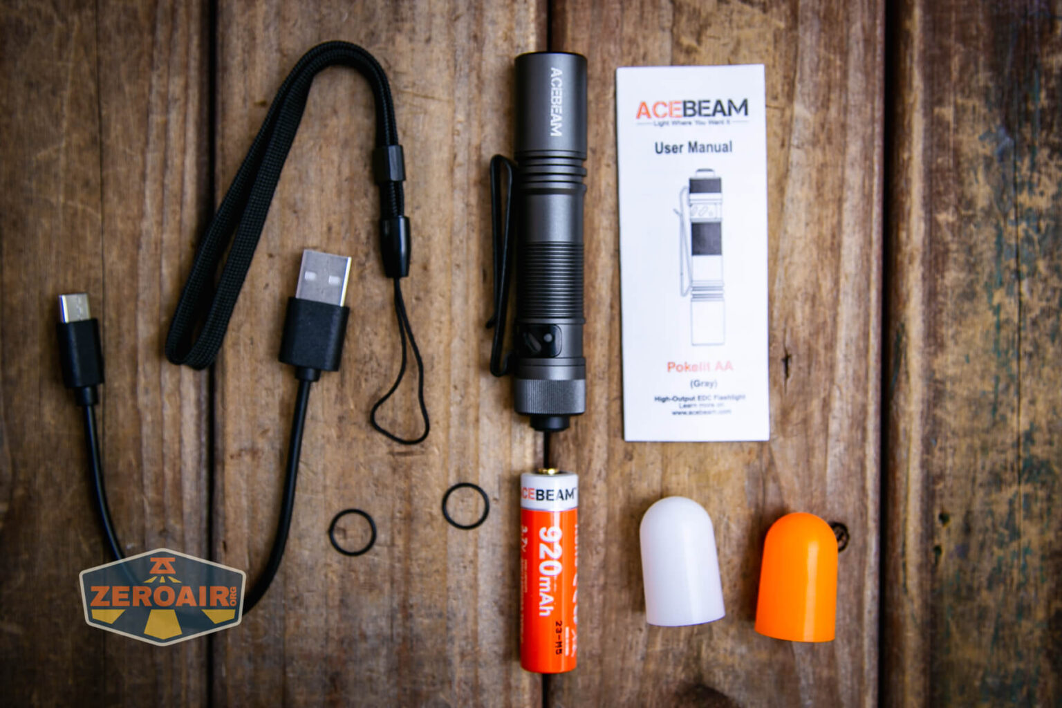 Acebeam Pokelit AA Gray Flashlight Review - ZeroAir Reviews