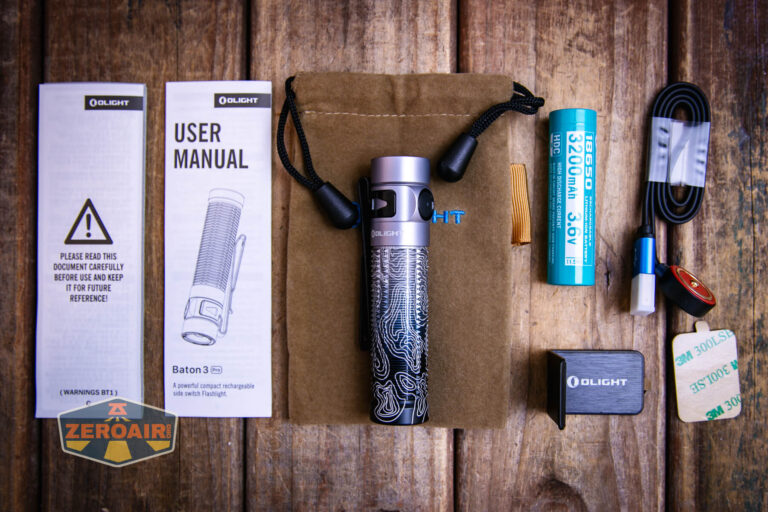 Olight Baton 3 Pro Silver Ridge Flashlight Review - ZeroAir Reviews