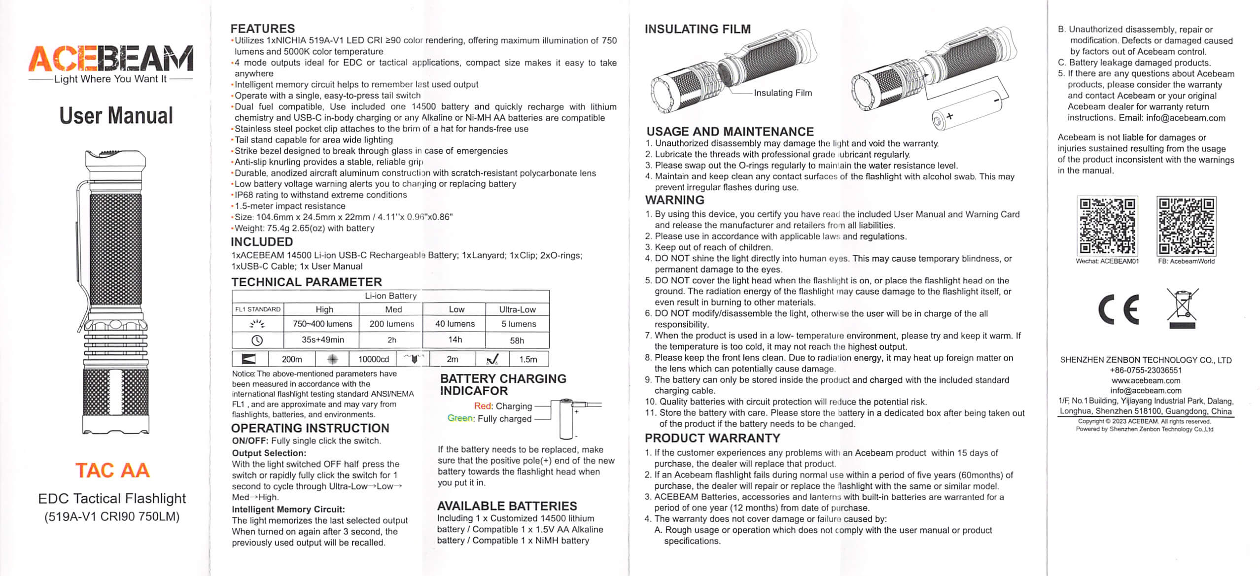 Acebeam TAC AA Flashlight Review - ZeroAir Reviews