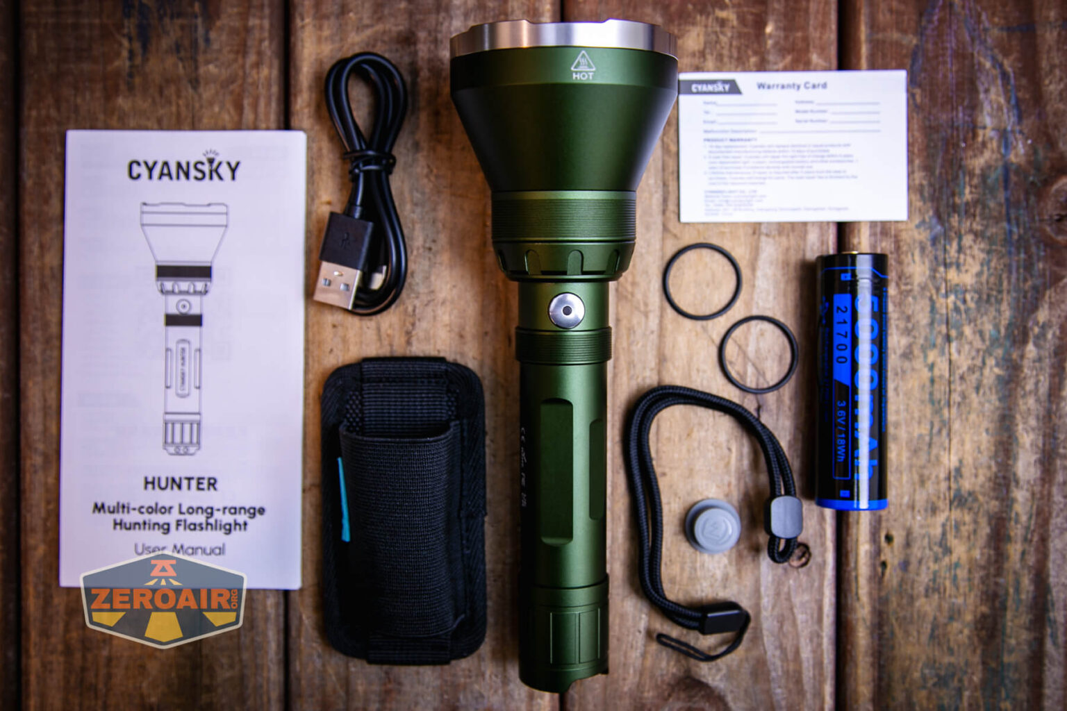 Cyansky Hunter Multi-Color Flashlight Review - ZeroAir Reviews