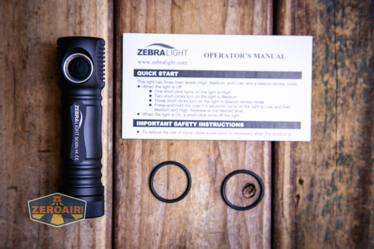 Zebralight SC65c HI Flashlight Review - ZeroAir Reviews
