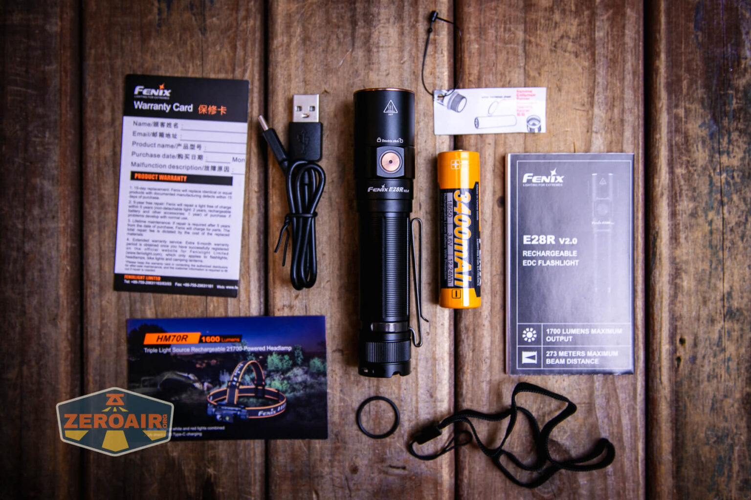Fenix E28R V2 Rechargeable EDC Flashlight Review - ZeroAir Reviews
