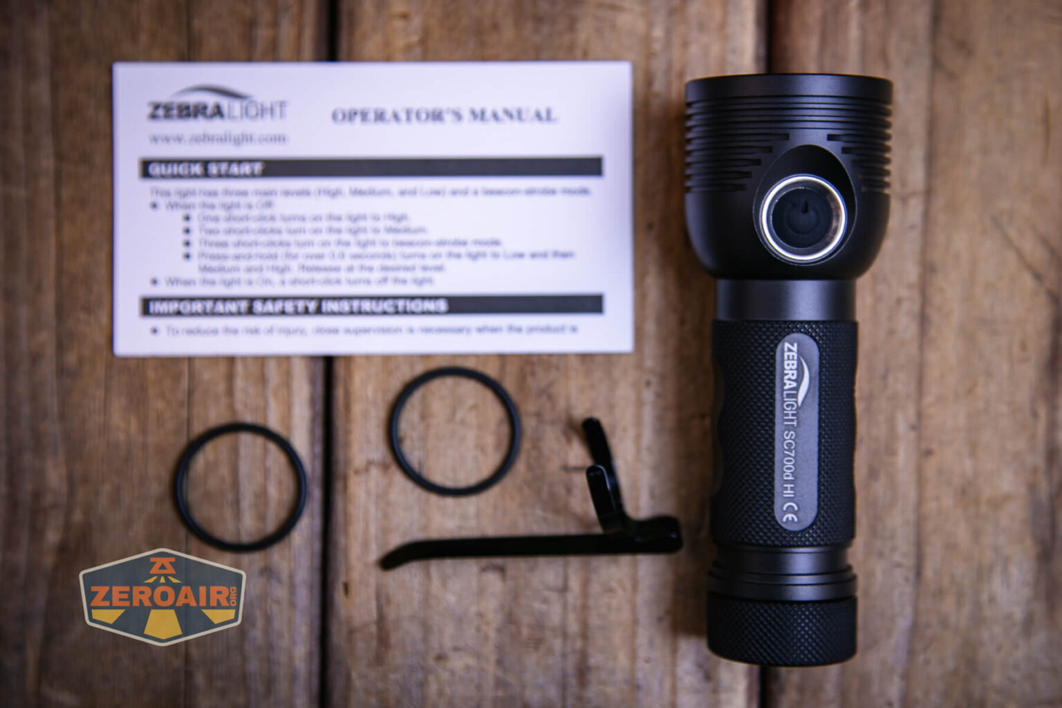 Zebralight SC700d HI Flashlight Review - ZeroAir Reviews