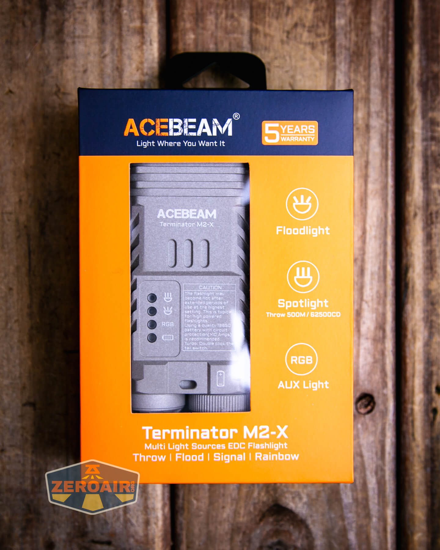 Acebeam Terminator M2-X Flashlight Review - ZeroAir Reviews