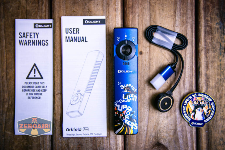 Olight Arkfeld Pro Paw Edition Flashlight Review - ZeroAir Reviews