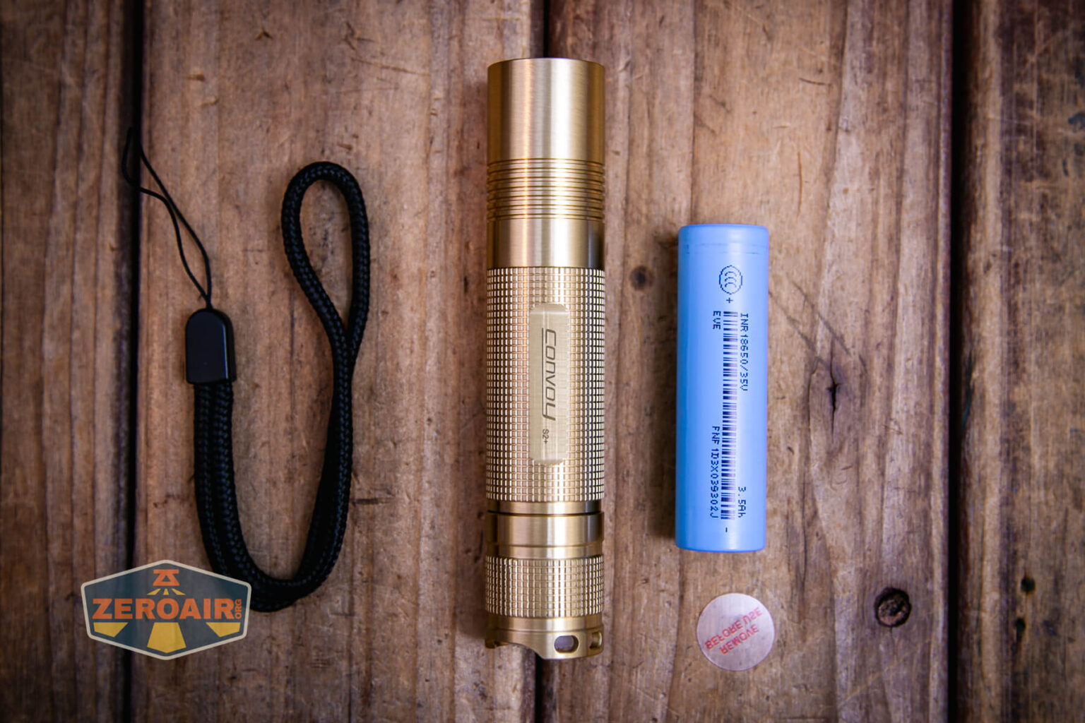 Convoy S2+ Brass Flashlight Review - ZeroAir Reviews