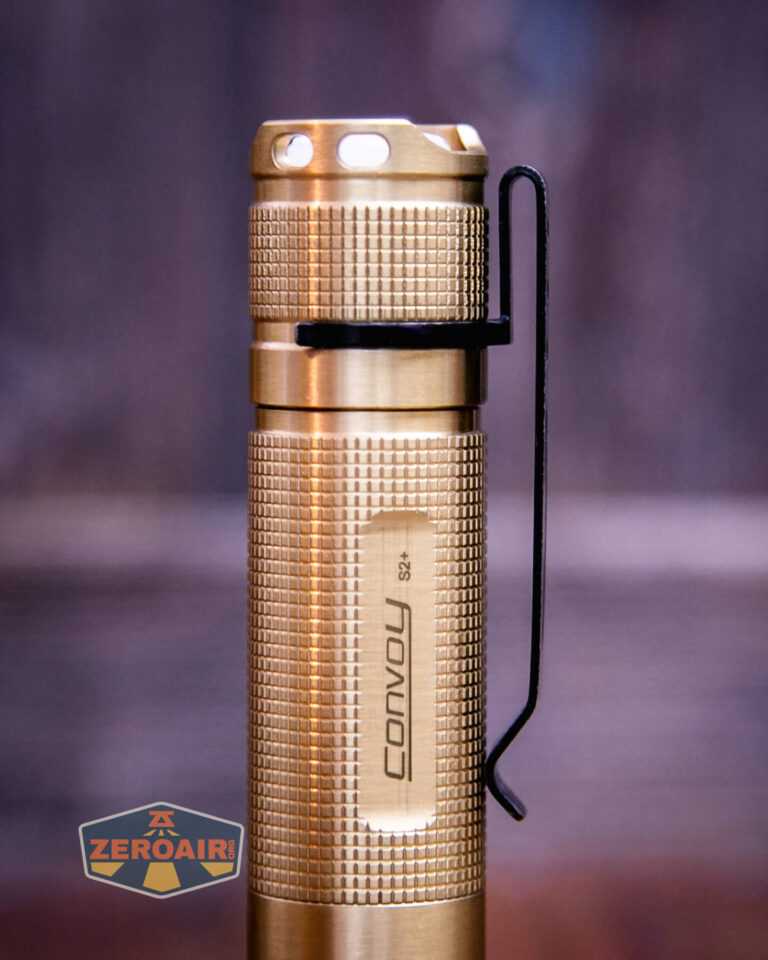 Convoy S2+ Brass Flashlight Review - ZeroAir Reviews