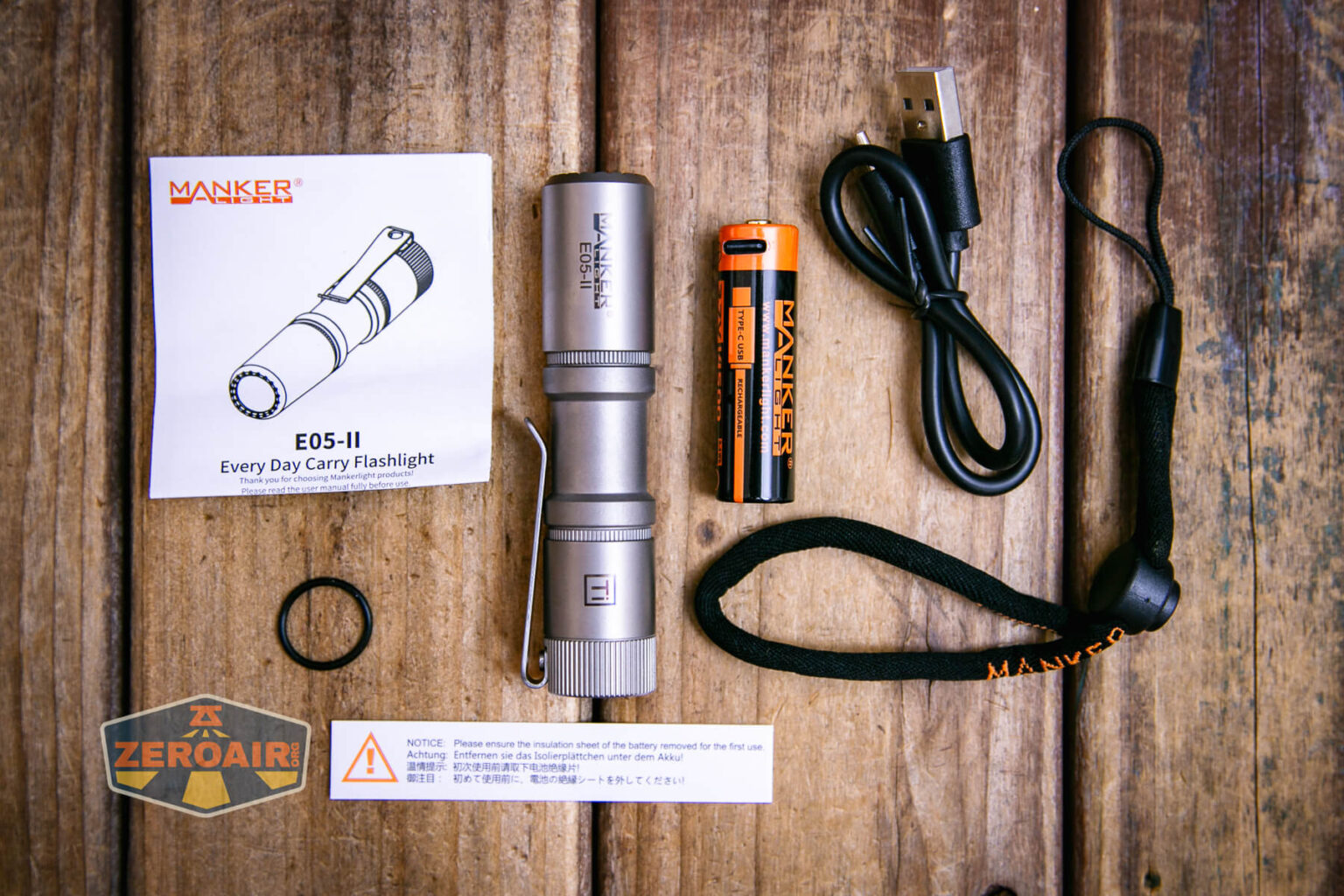 Manker E05 II Ti Flashlight Review - ZeroAir Reviews