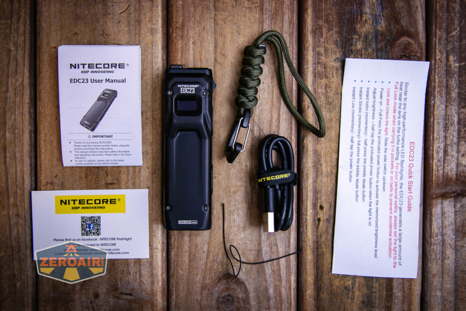 Nitecore EDC23 Saber Flashlight Review - ZeroAir Reviews