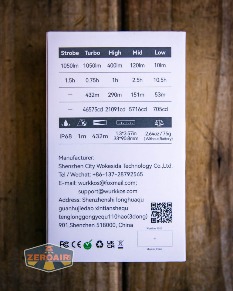 Wurkkos TS12 Mini Thrower Flashlight Review - ZeroAir Reviews