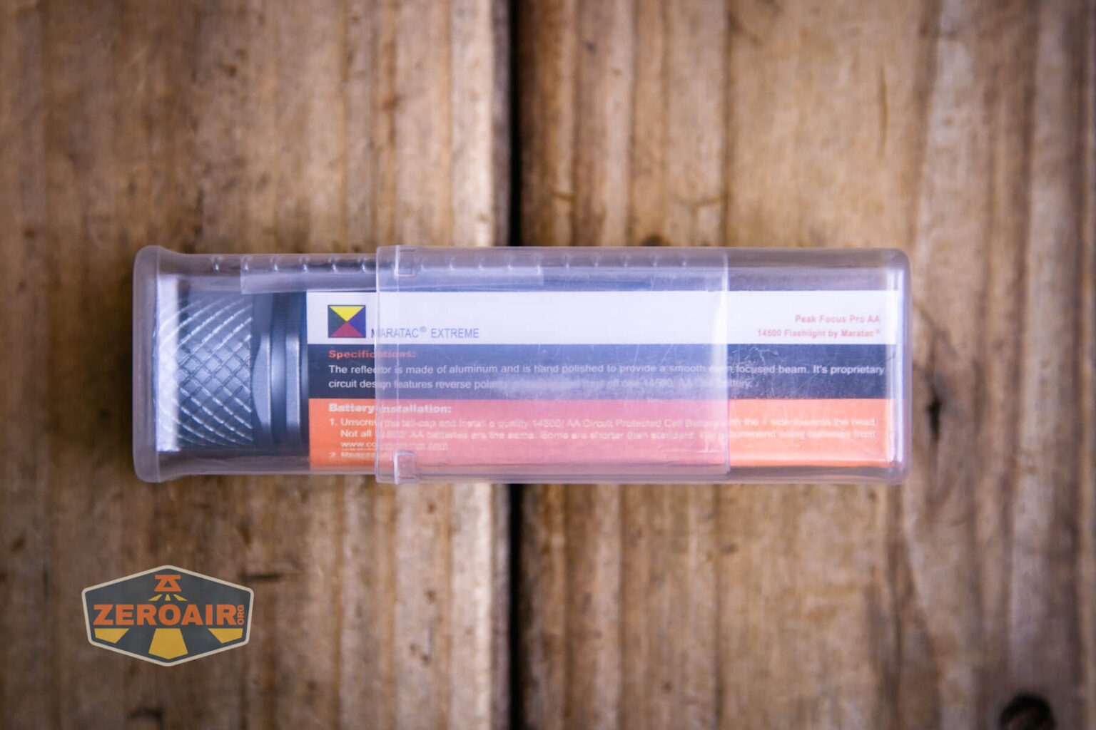 Maratac Peak Focus Pro Flashlight Review - ZeroAir Reviews