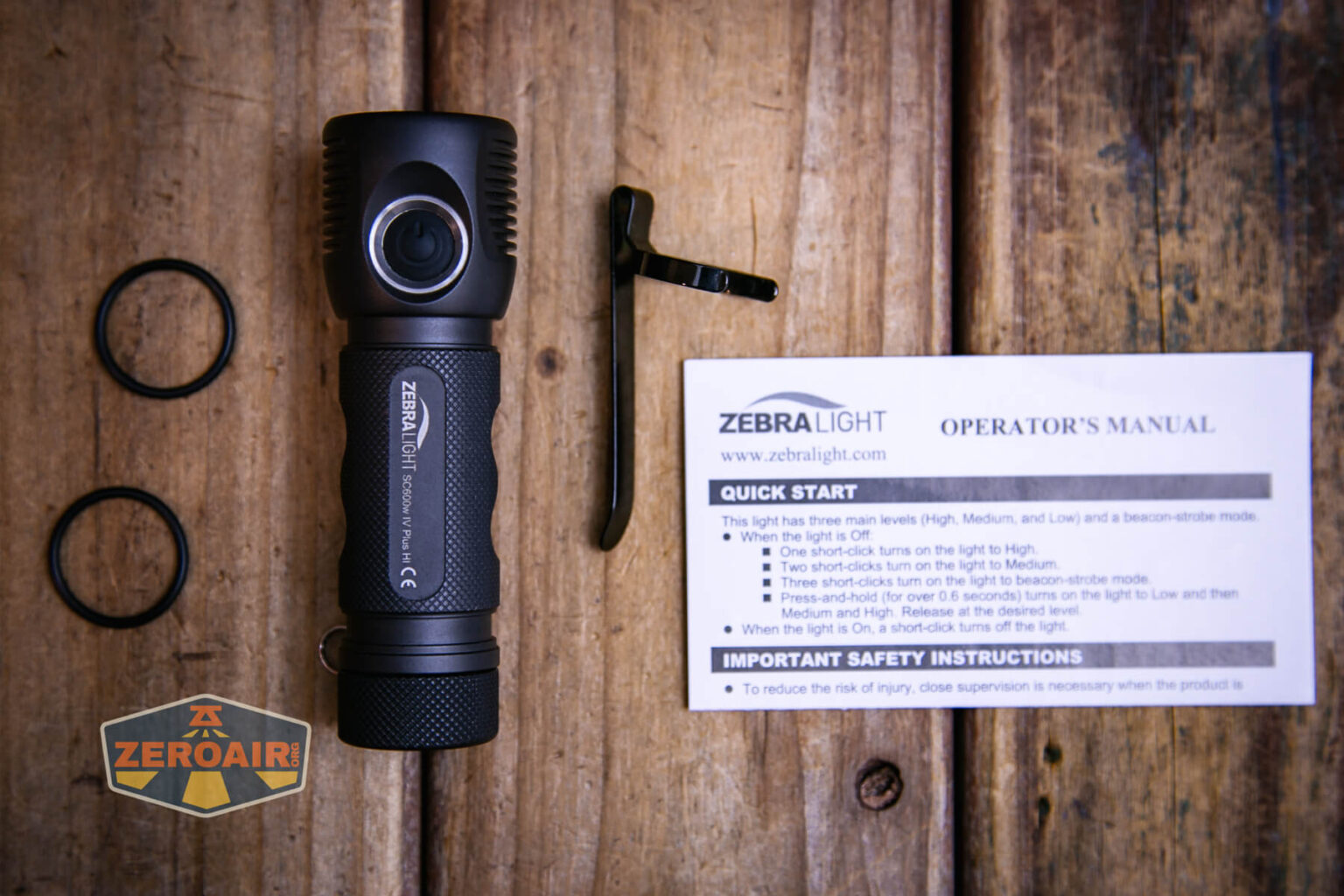 Zebralight SC600w IV Plus HI Flashlight Review - ZeroAir Reviews