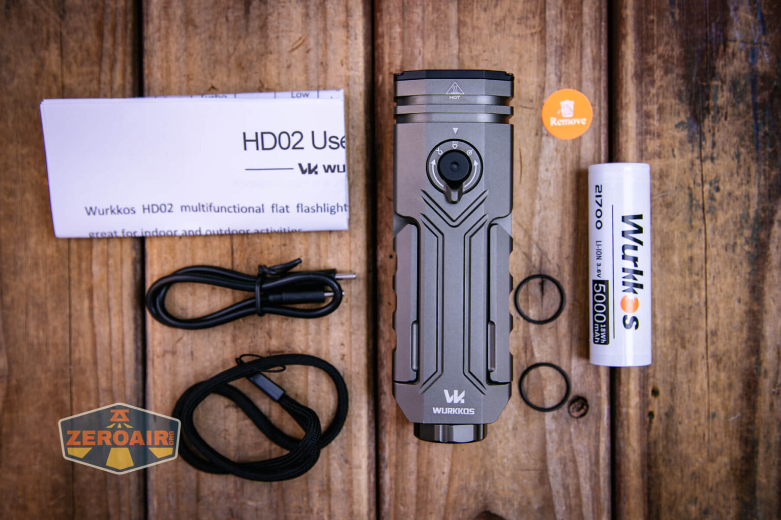 Wurkkos HD02 Four Beams Flashlight Review - ZeroAir Reviews
